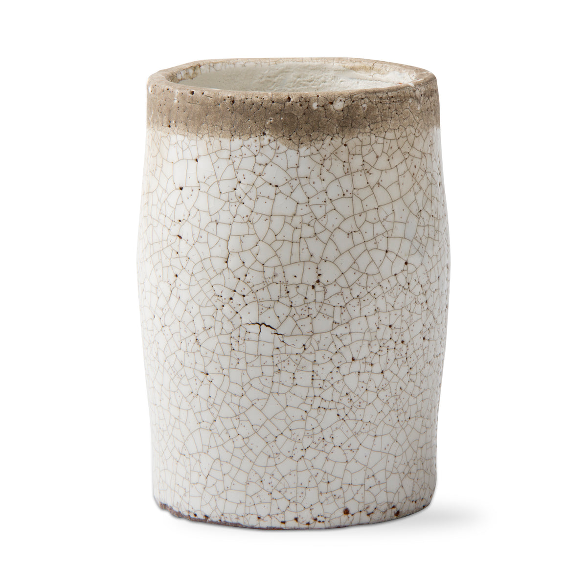 Crackle Glazed Rustic Vase Medium – tag