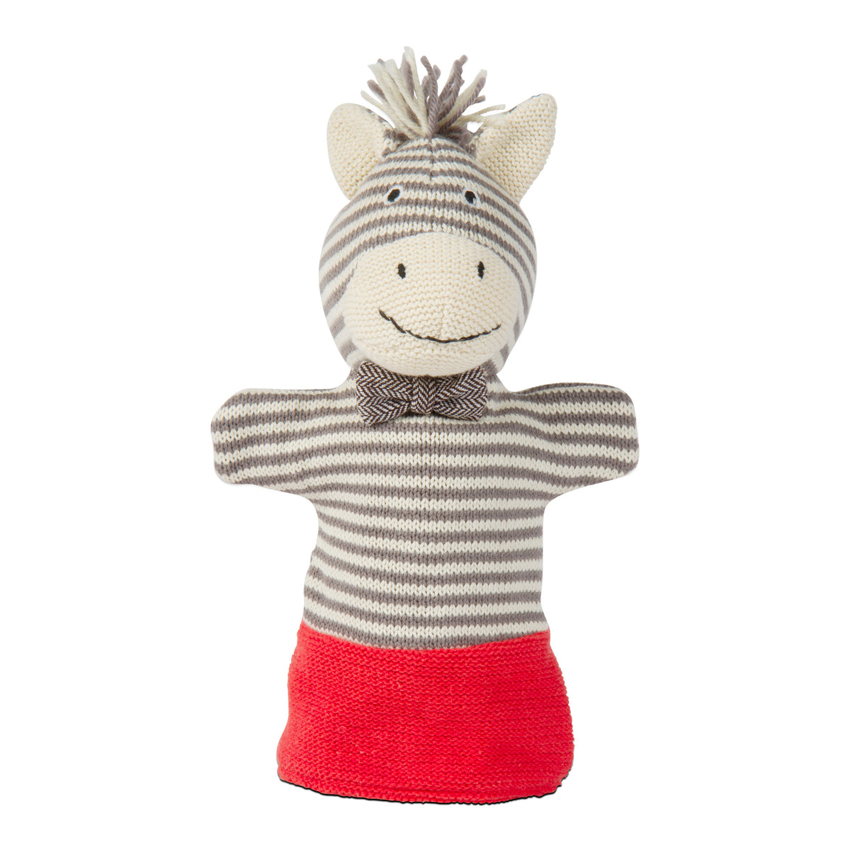 Peek A Boo Zebra Hand Puppet – tag