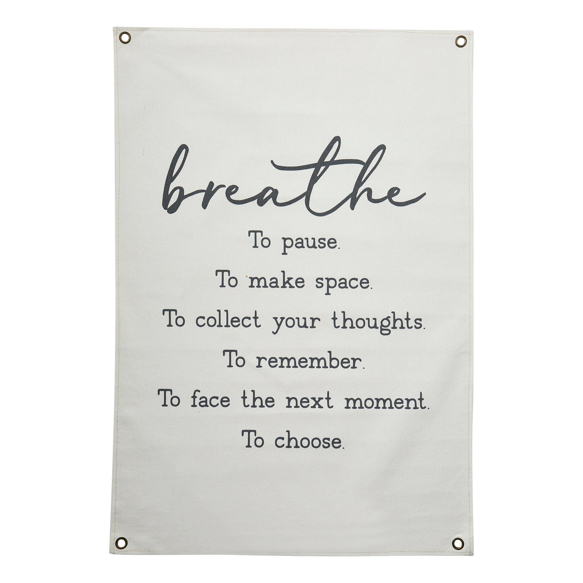Breathe Canvas Wall Decor – tag