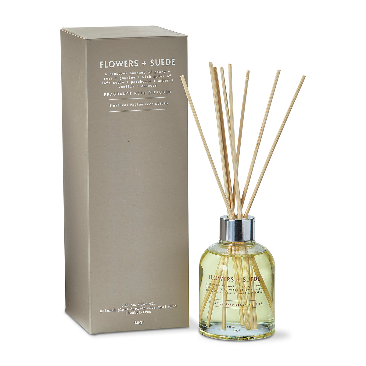 Flowers & Suede Reed Diffuser – tag