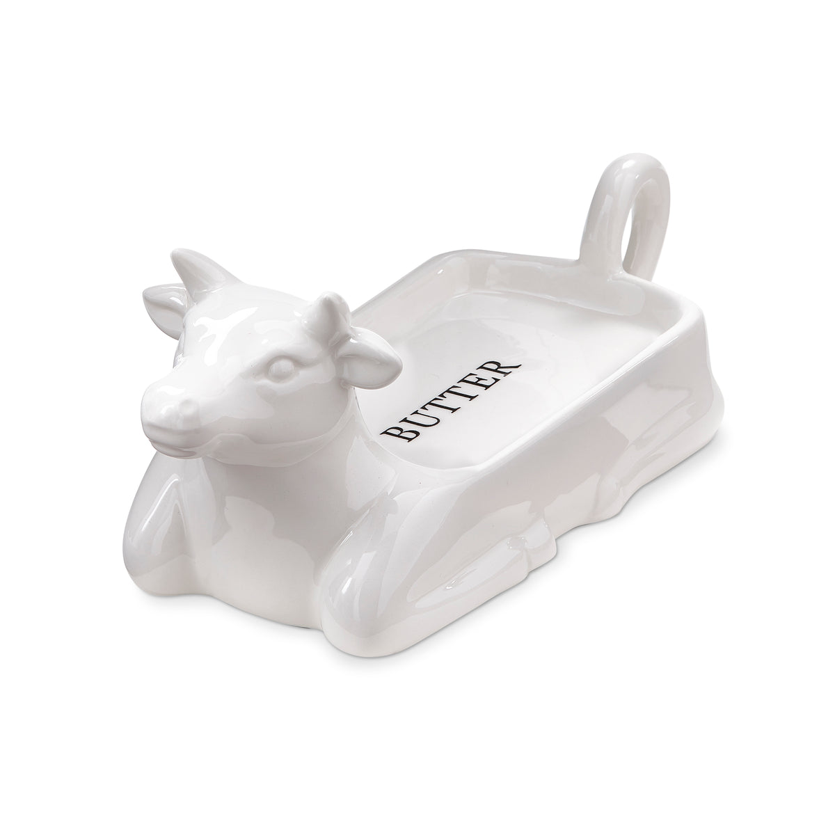 Farmhouse Cow Butter Dish – tag