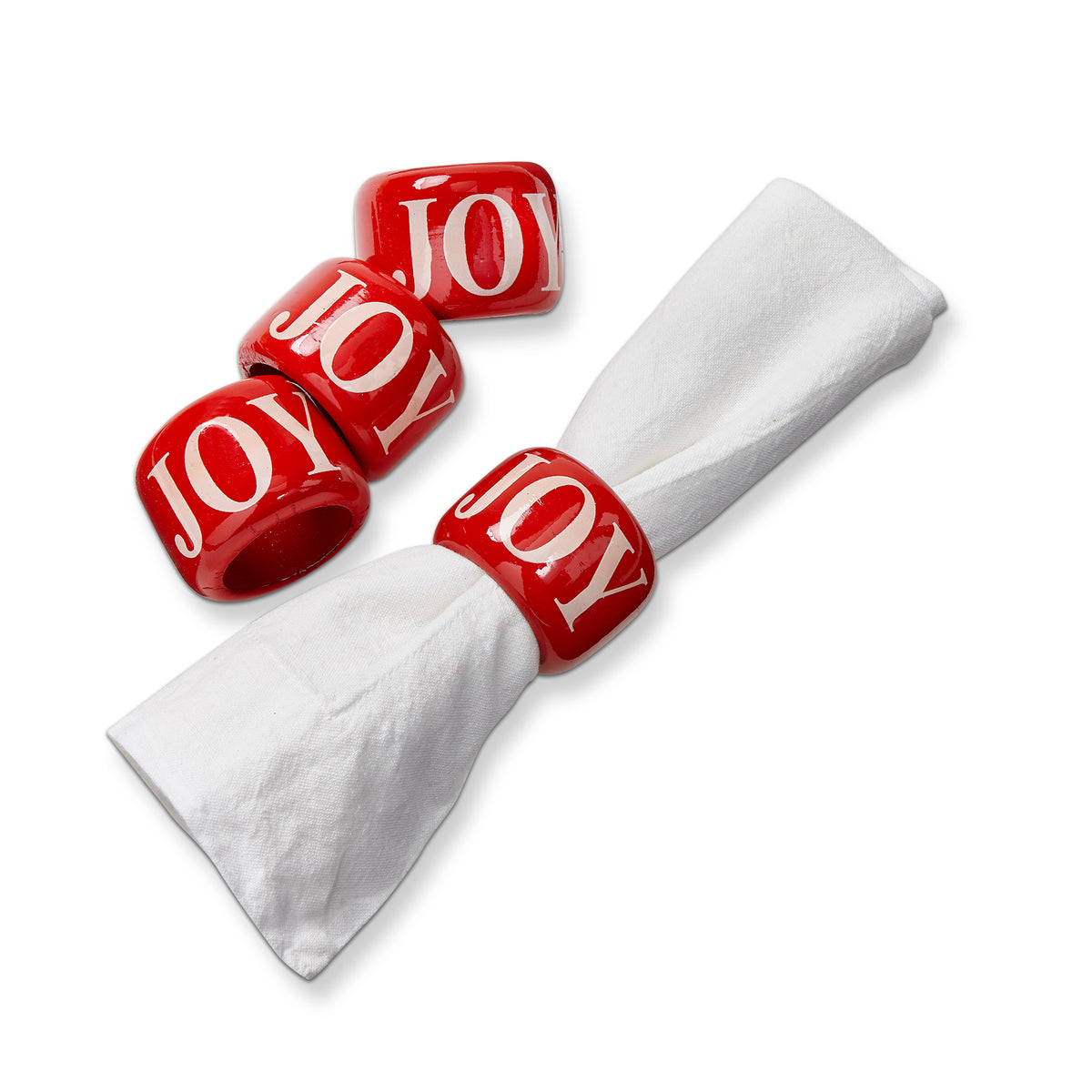 Joy Napkin Ring Set Of 4 – tag