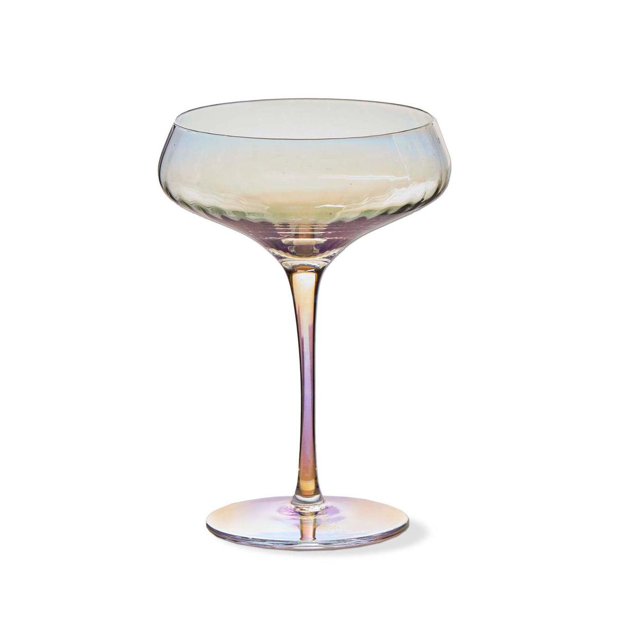 Chelsea Iridescent Optic Coupe Glass – tag