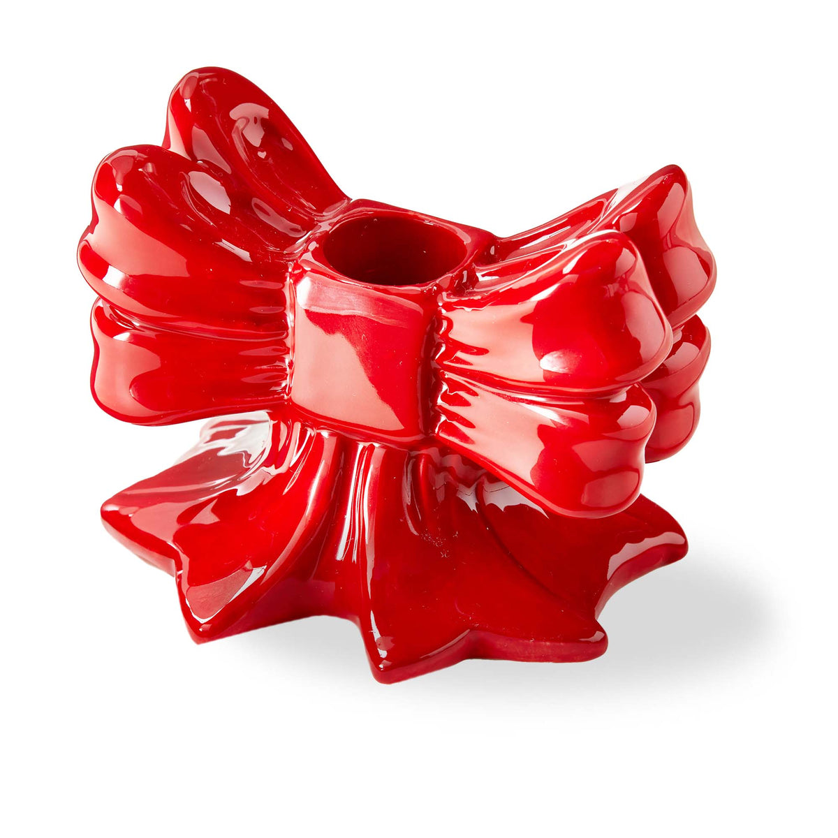 Very Merry Bow Taper Holder – tag