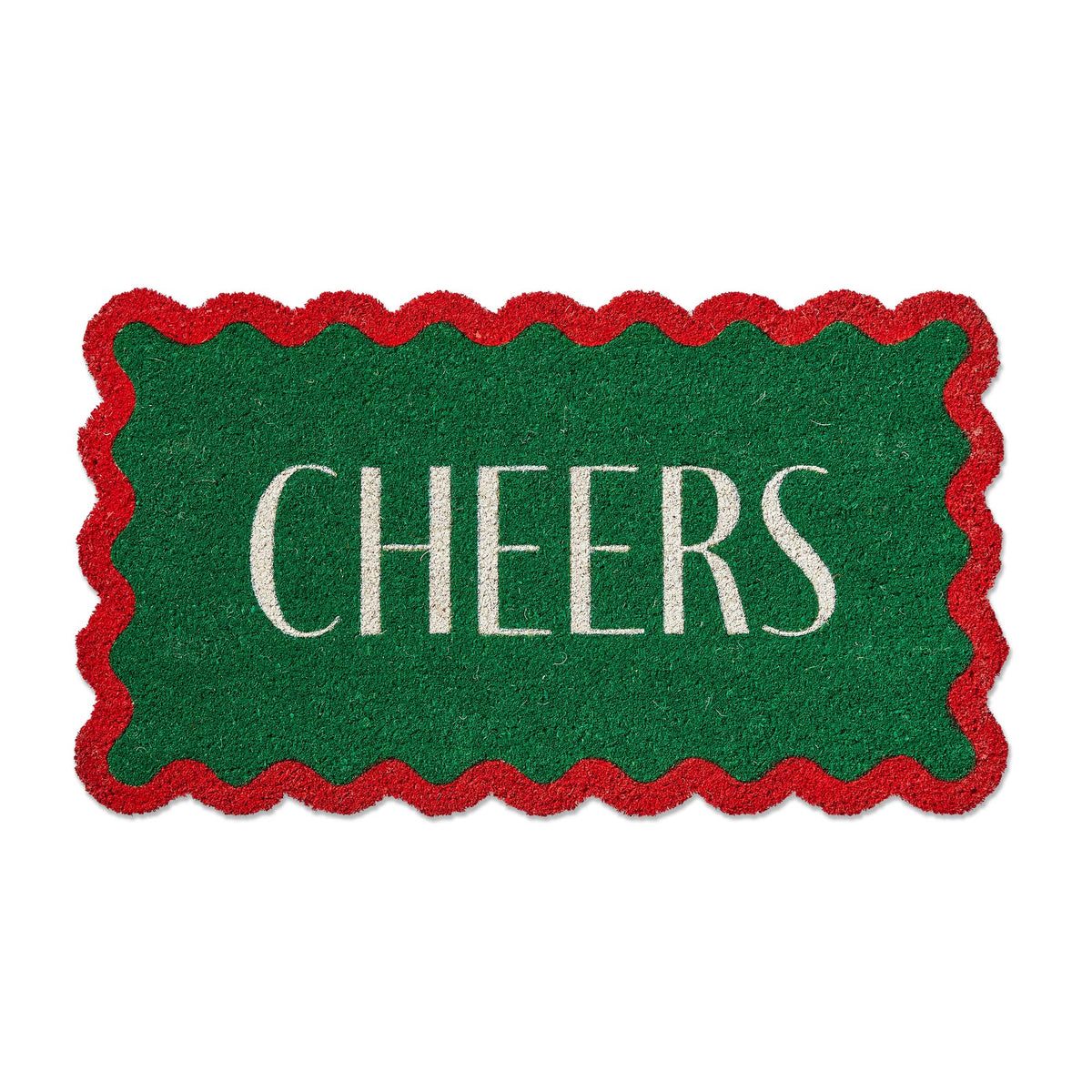 Cheers Scallop Shaped Pvc Coir Mat – tag