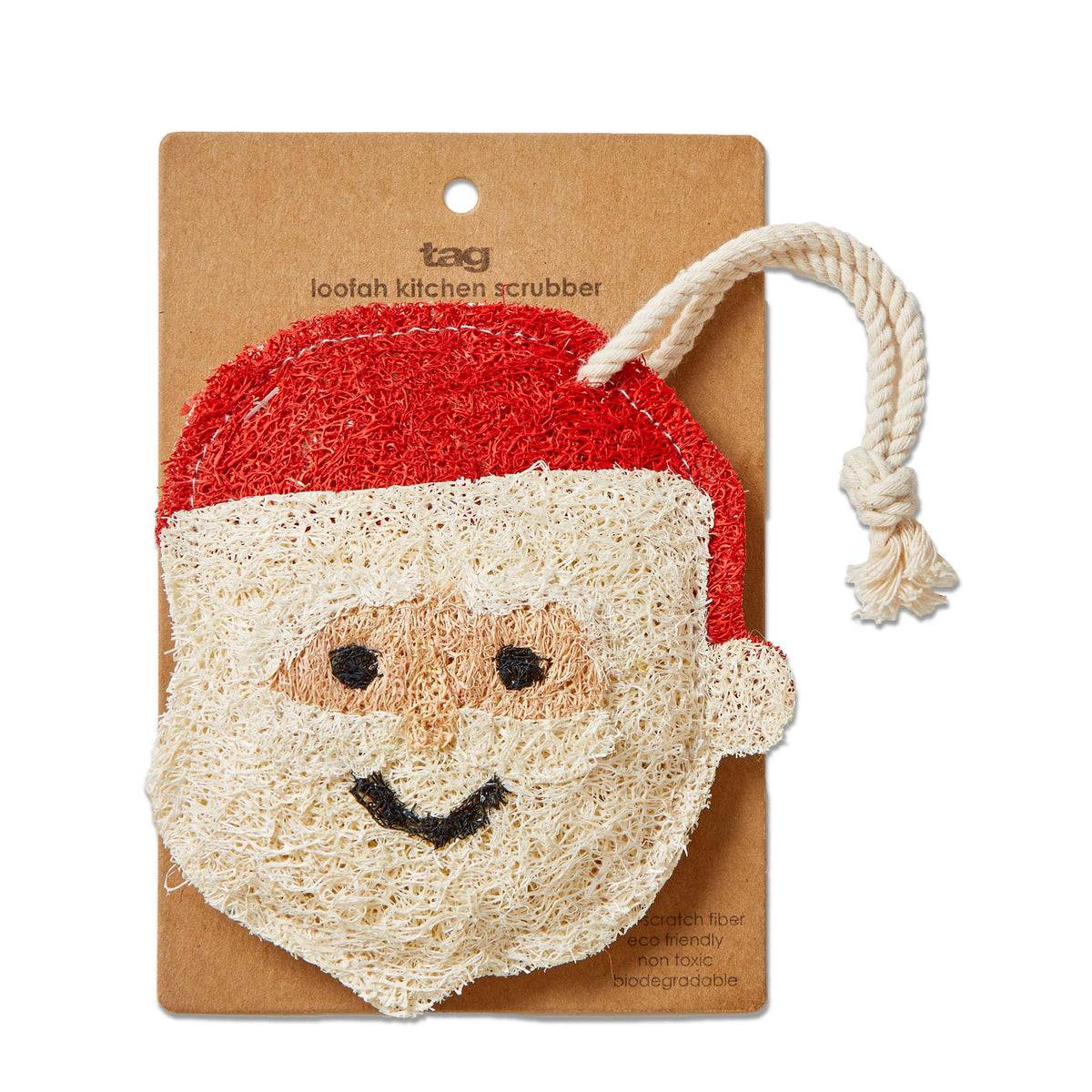 Christmas Santa Loofah Scrubber – tag