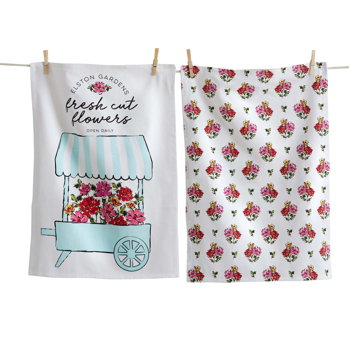 Flower Cart Dt Set Of 2 – tag