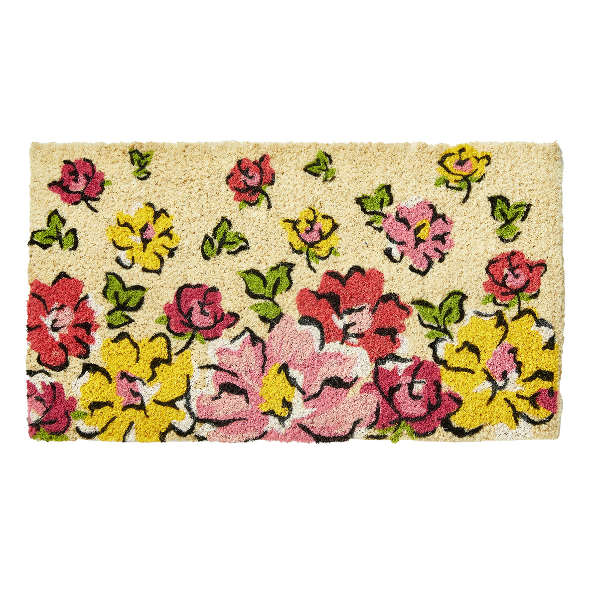 Flower Cascade Coir Mat – tag