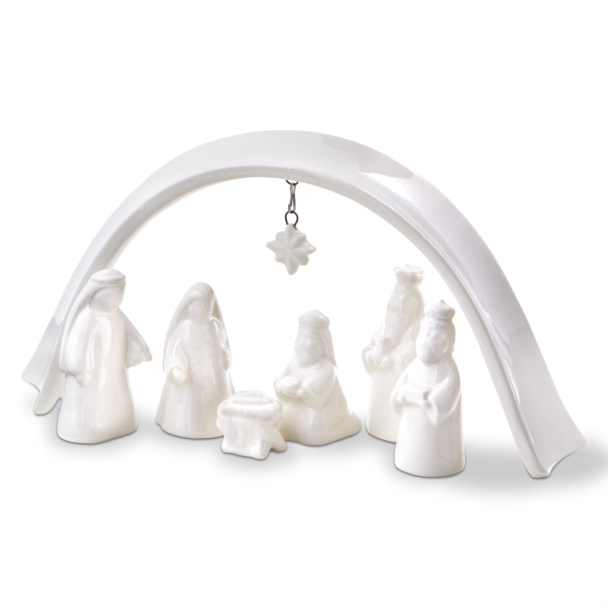 Ceramic Nativity Scene Large Set Of 7 – tag
