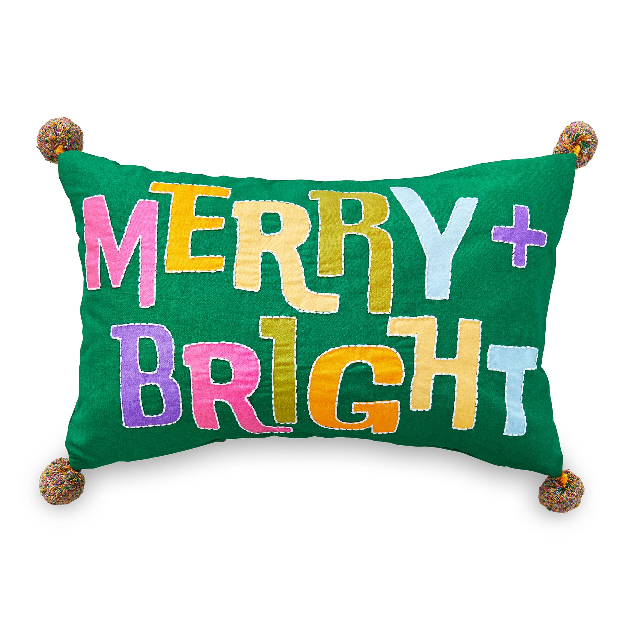 Merry And Bright Lumbar Pillow – tag
