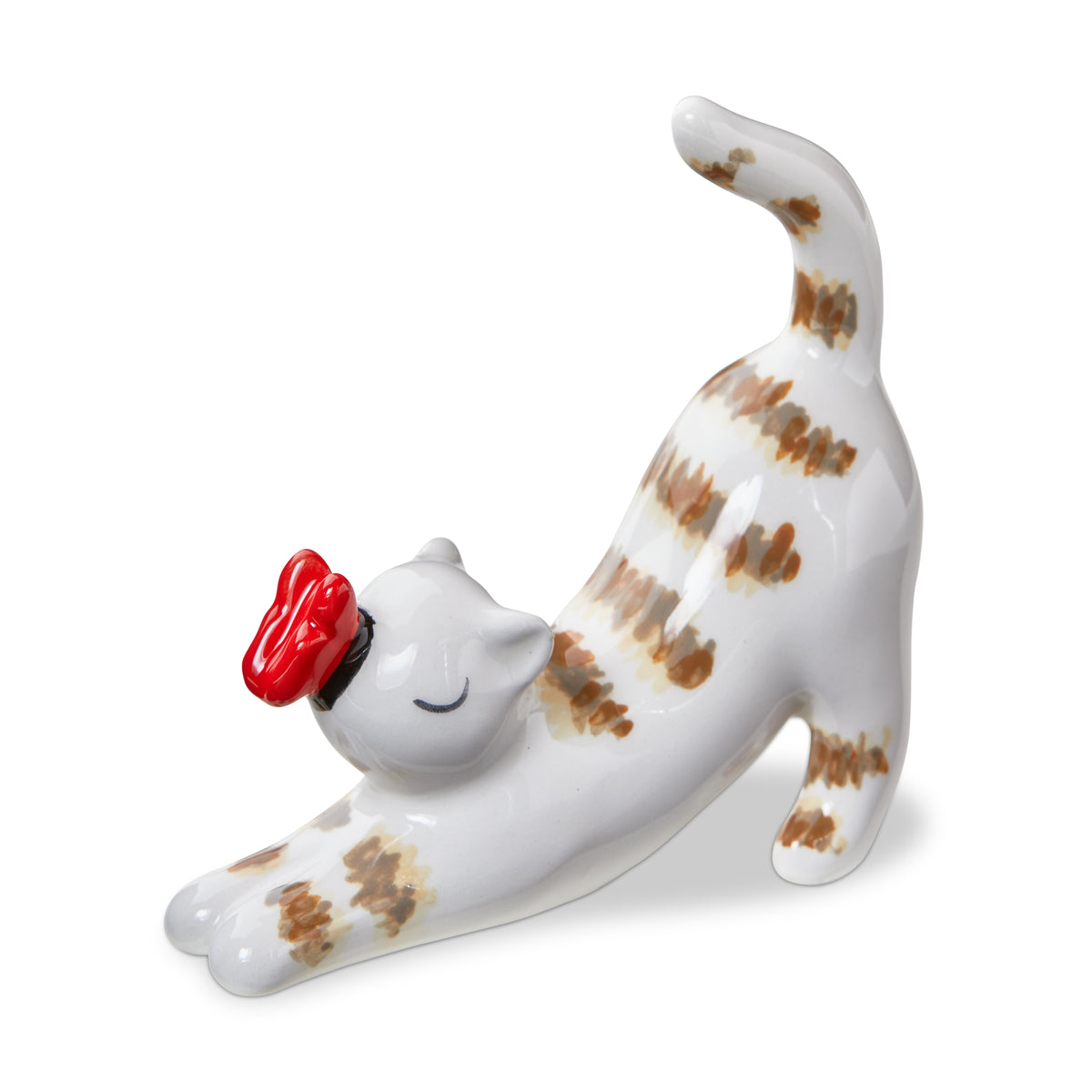 Stretching Cat Ring Holder – tag
