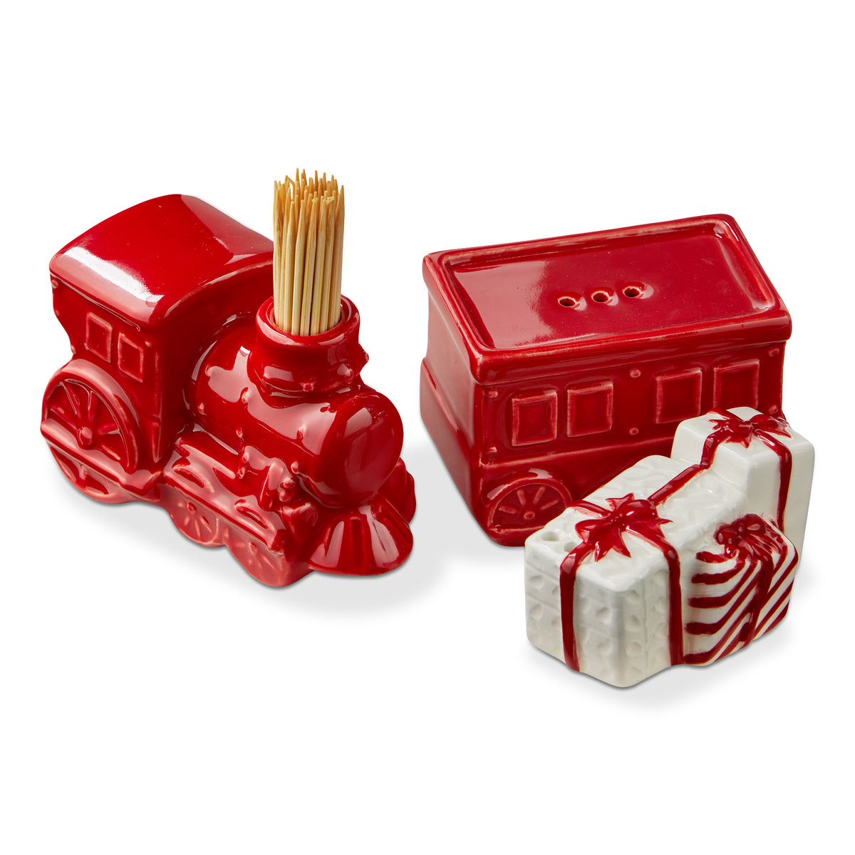 Train Toothpick Holder And Salt & Pepper Set – tag