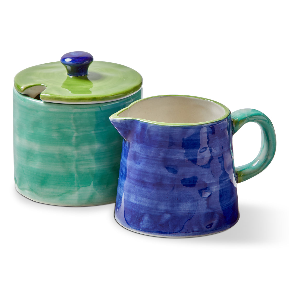Color Block Cream And Sugar Set Of 2 – tag